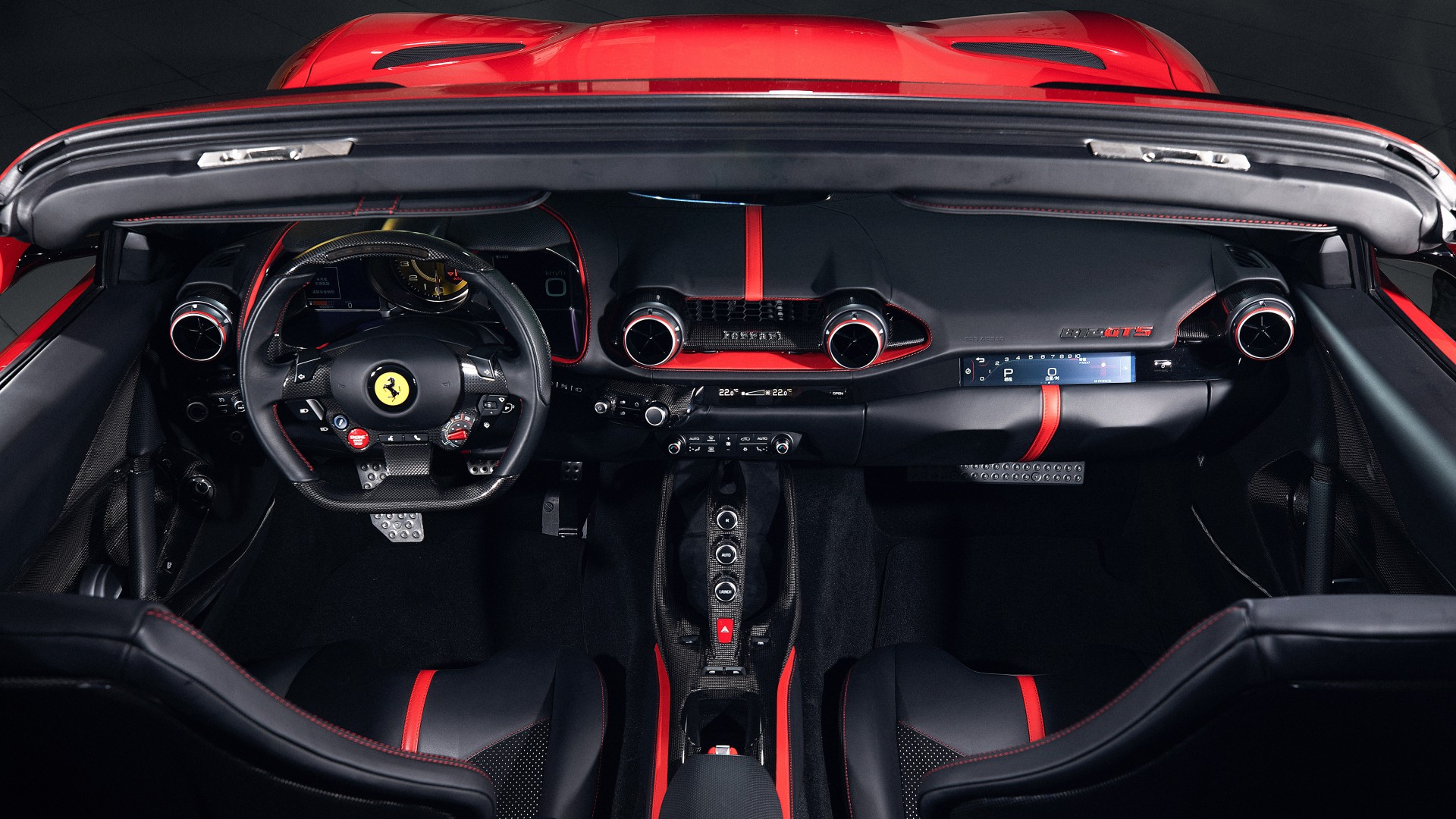 Ferrari 812 GTS 5K Interior Wallpaper | HD Car Wallpapers | ID #17622