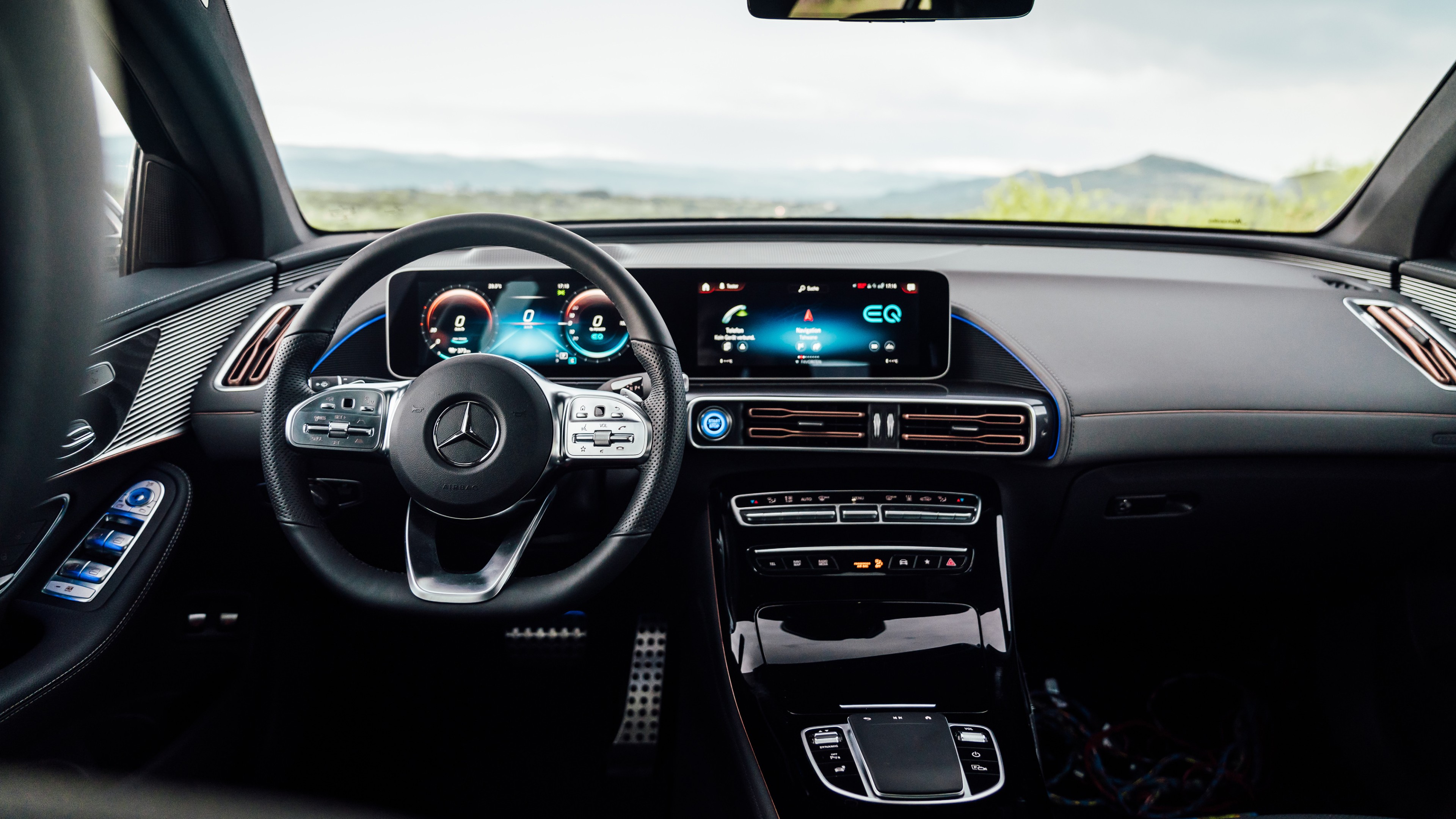 Mercedes Benz EQC 400 4MATIC AMG Line 2019 4K Interior Wallpaper HD